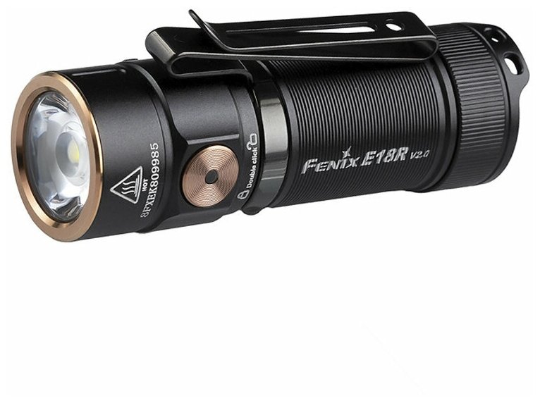 Фонарь ручной Fenix E18R V2.0，Наружный мини-фонарик с сильным светом, портативный маленький фонарик EDC