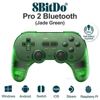 8Bitdo Pro 2 Bluetooth Игровой контроллер для Nintendo Switch PC Steam Android iOS с эффектом Холла