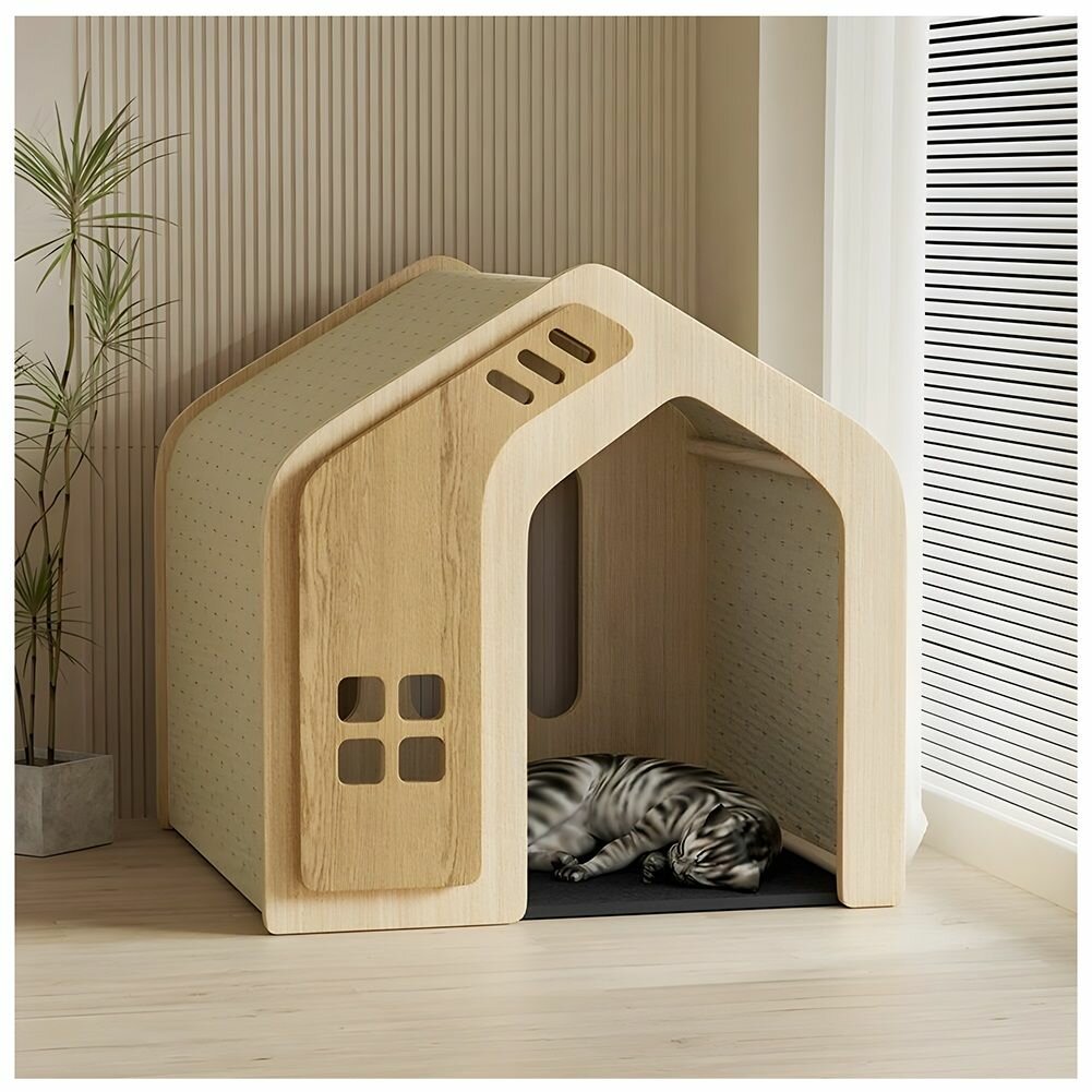 Будка Для Собак Деревянная, Домик Для Животных Домашний, Конура Для Собак Мелких И Средних Пород