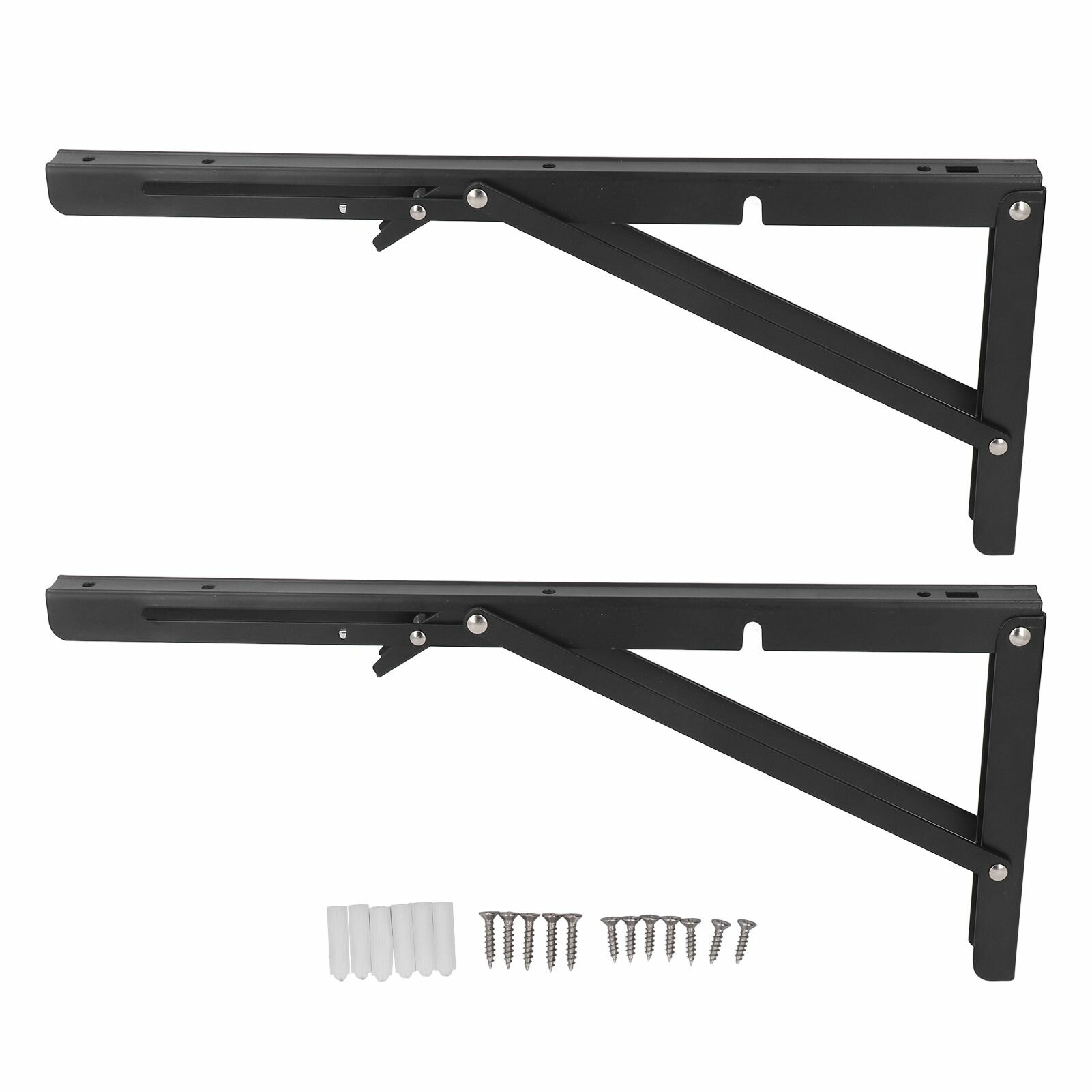 2 складных кронштейна для полки из нержавеющей стали