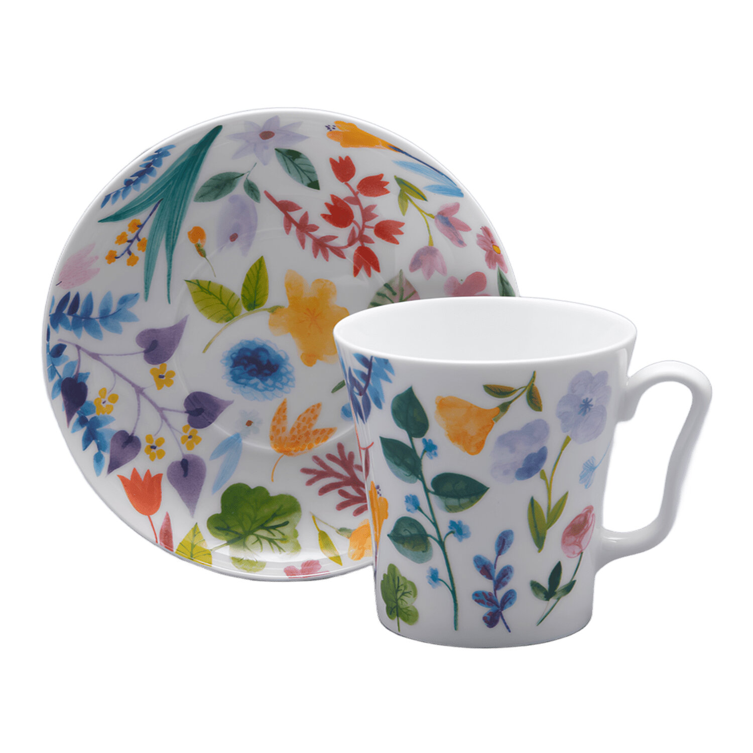 Бокал с блюдцем ИФЗ Ленинградский, Primavera, 360мл, фарфор 81.34502.00.1