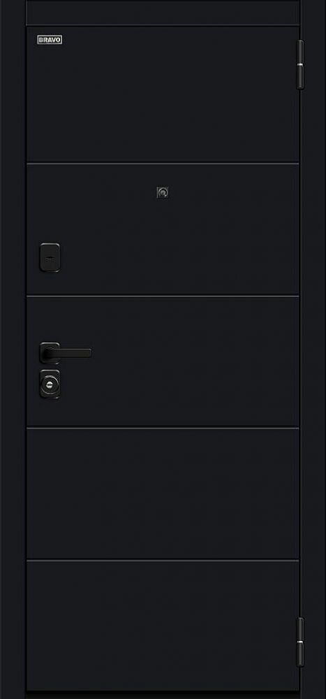 Входная Дверь Bravo Прайм/SBlack Black Shell/White Silk 960x2050мм Правое Открывание / Браво.