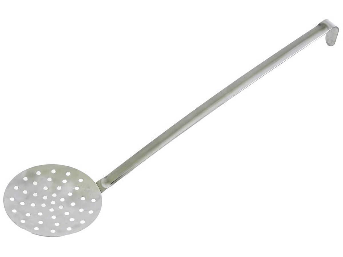 Ложка-шумовка большая «Кулинар» 35см, нержавеющая сталь, для жидкостей и супов