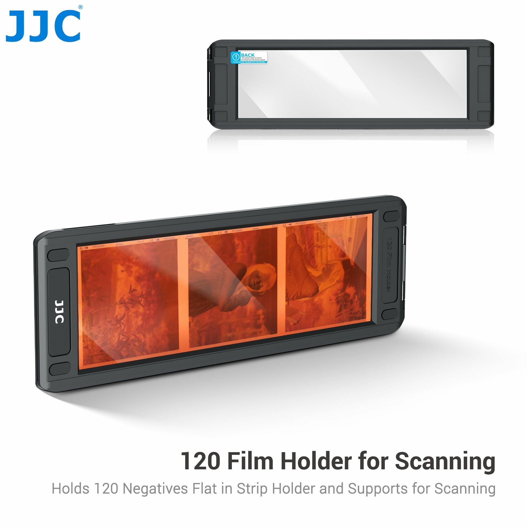 JJC 120 Film Holder, для сканирования, чтобы удерживать 120 среднеформатных негативных пленок в плоском полосовом держателе на стандартном планшетном сканере