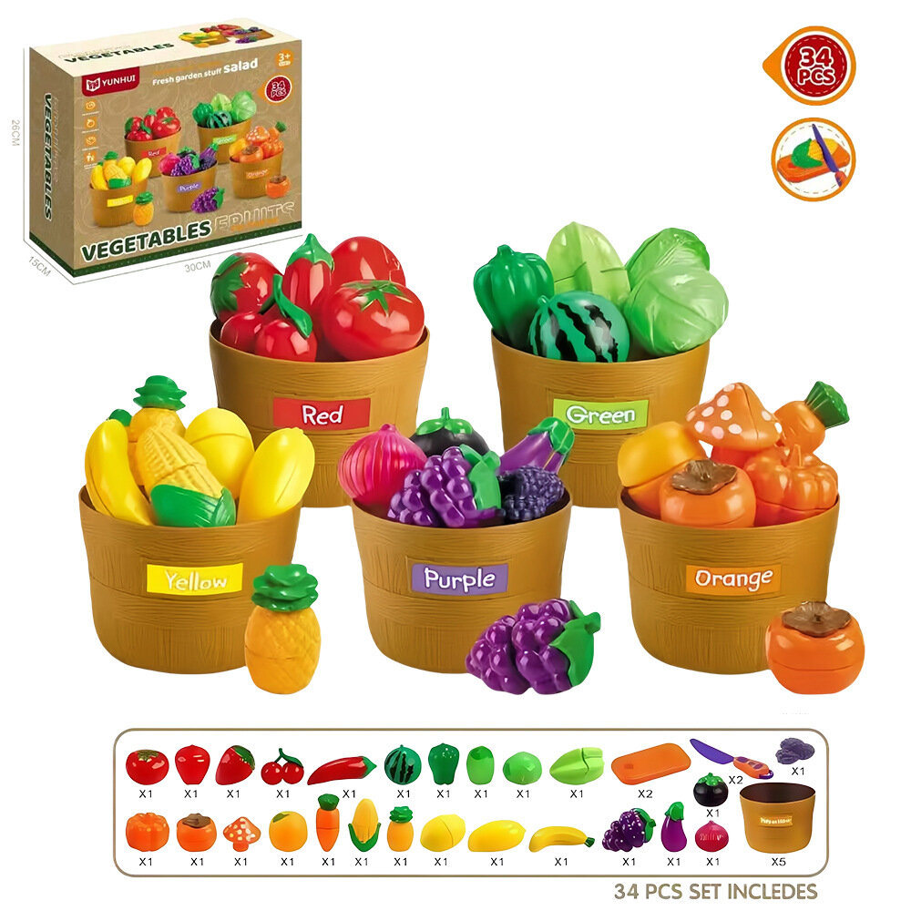 Детские игрушки, детский игровой домик, набор мягких резиновых овощей и фруктов, Че Че Ле