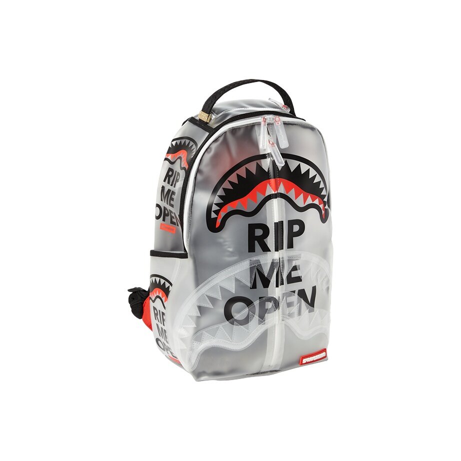 Сумка SPRAYGROUND, фактура пэчворк, прозрачный — фото 1