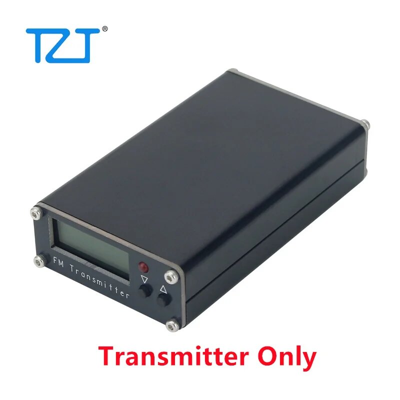 TZT FM-D5W2 500 мВт 2 км 76-108 МГц стерео FM-передатчик с цифровым дисплеем