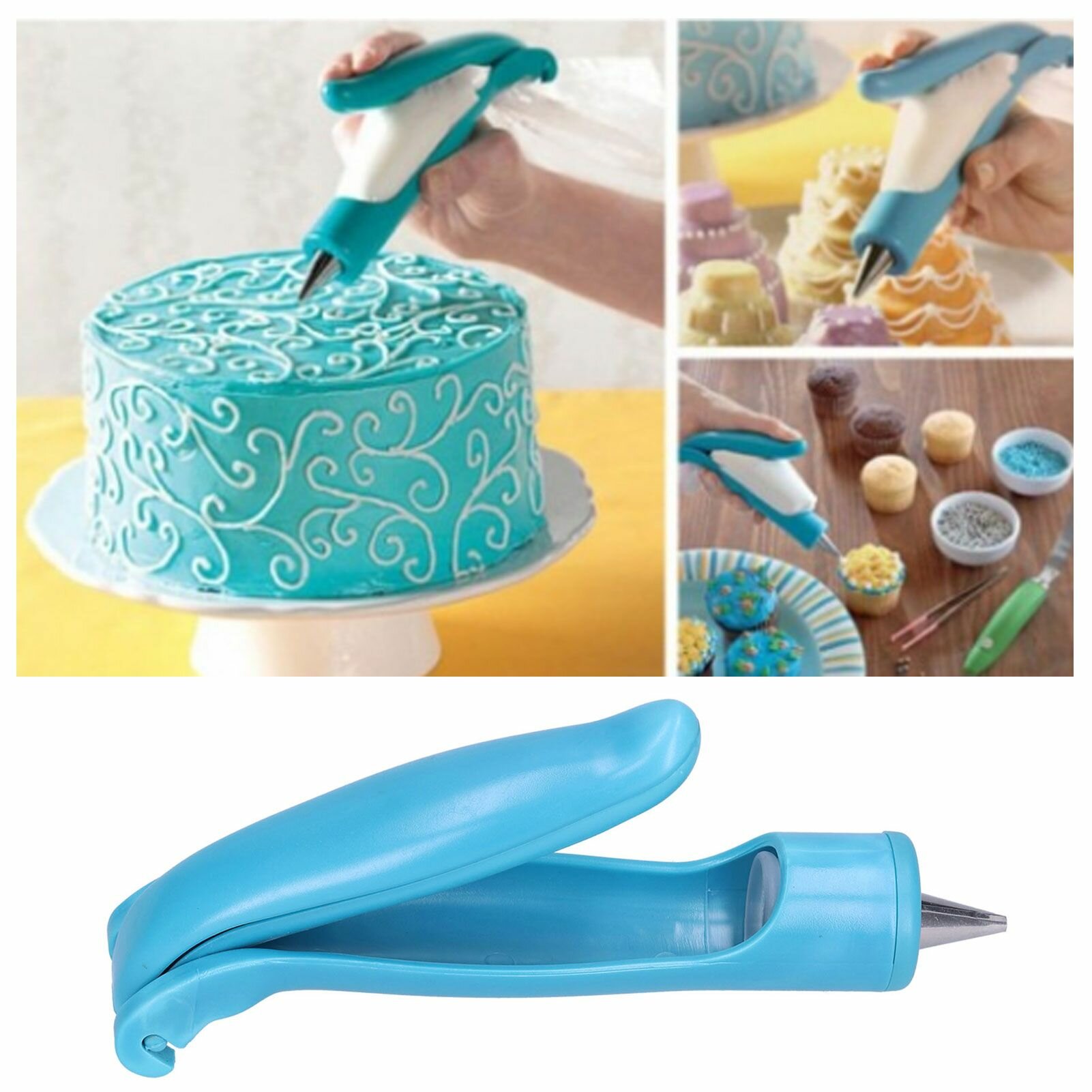 Набор ручек для глазури для выпечки, многофункциональная ручка для украшения торта, помадки и крема, аксессуары для выпечки