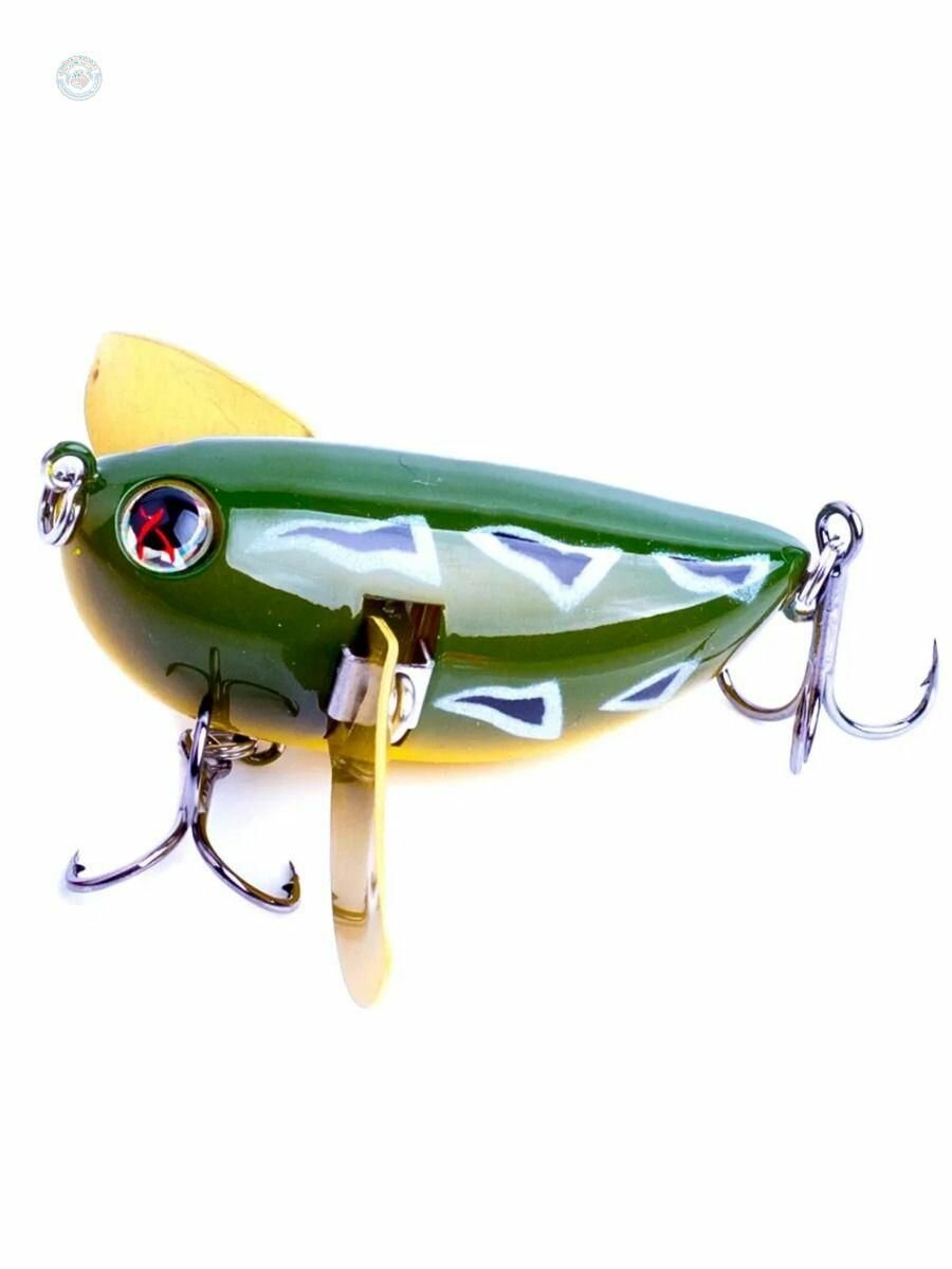 Приманка Topwater Bionic Cicada для ловли окуня с тройными крючками, плавающий воблер с металлическими крыльями, 5.8 см 12.5 г