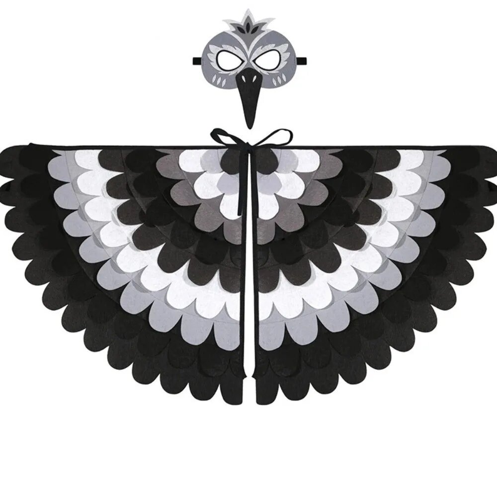 Фетровый плащ на Хэллоуин с маской для детей Style 13