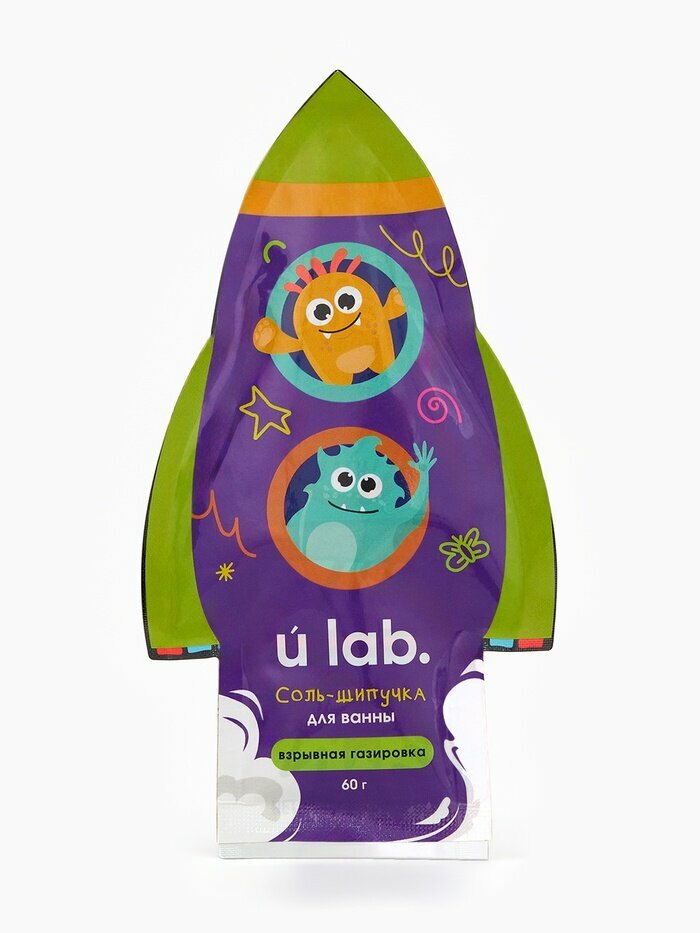 Соль для ванны "Монстрики", 60г, аромат взрывная газировка 10882894