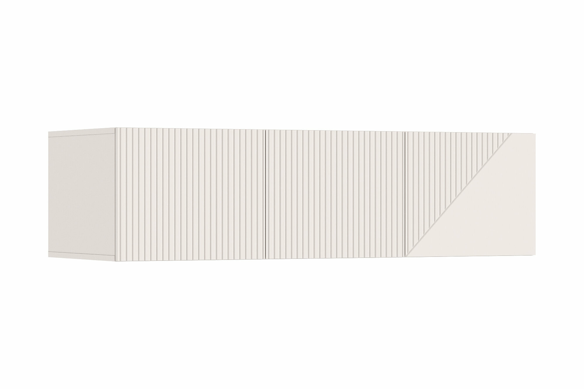 Антресоль на шкаф трехдверная Нонтон Ирис, 135x51x36 см, кашемир