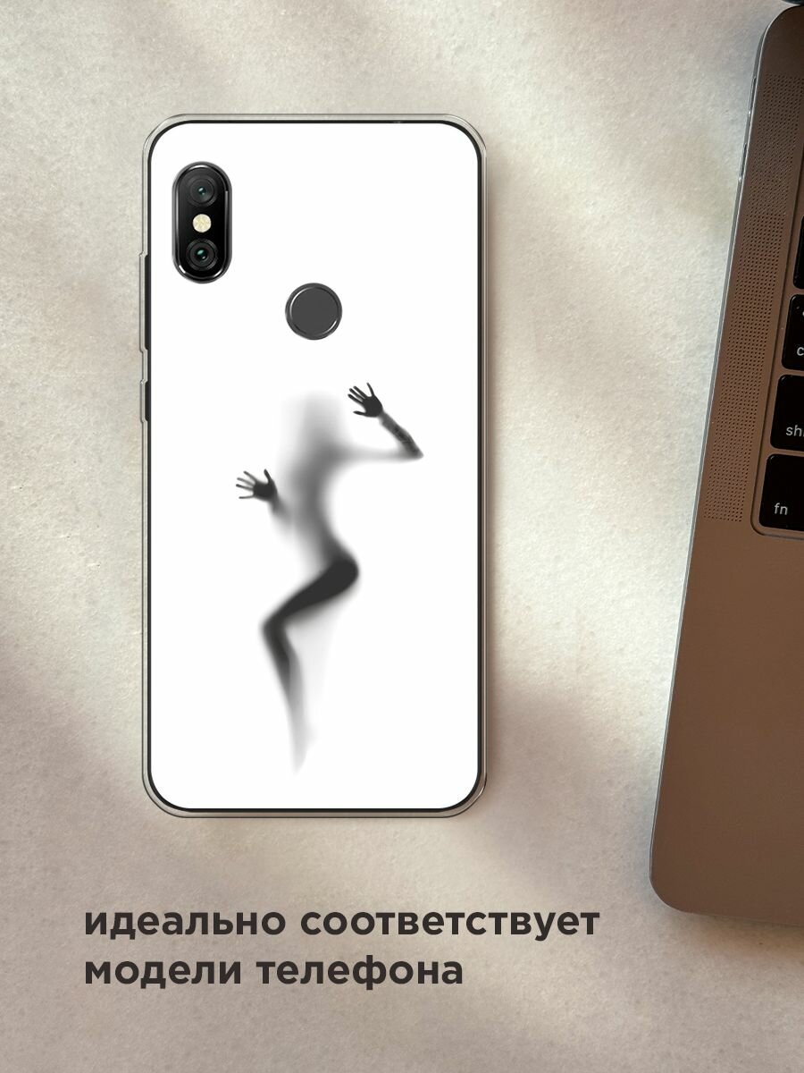 Чехол на Xiaomi Redmi Note 6 Pro / Сяоми Редми Нот 6 Про с принтом "Девушка в душе" — фото 1