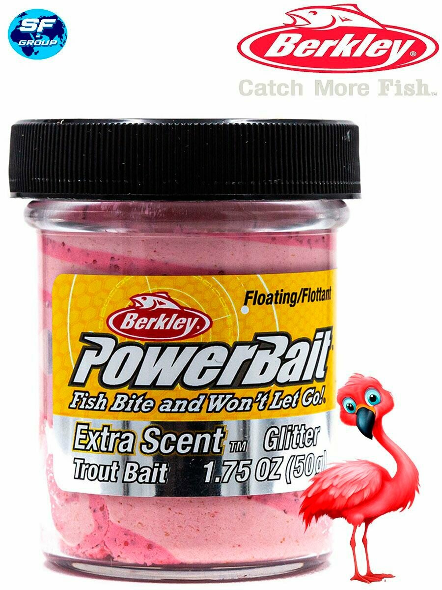 Паста Berkley PowerBait Trout Bait Flamingo 50g