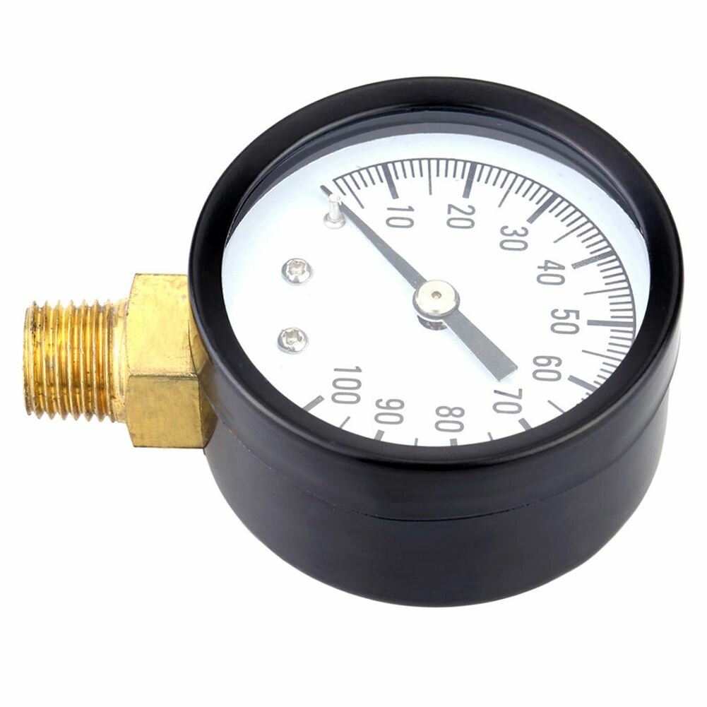 Манометр давления воды легко считывается 0-100 фунтов на квадратный дюйм, манометр давления воды для скважинного насоса для пара