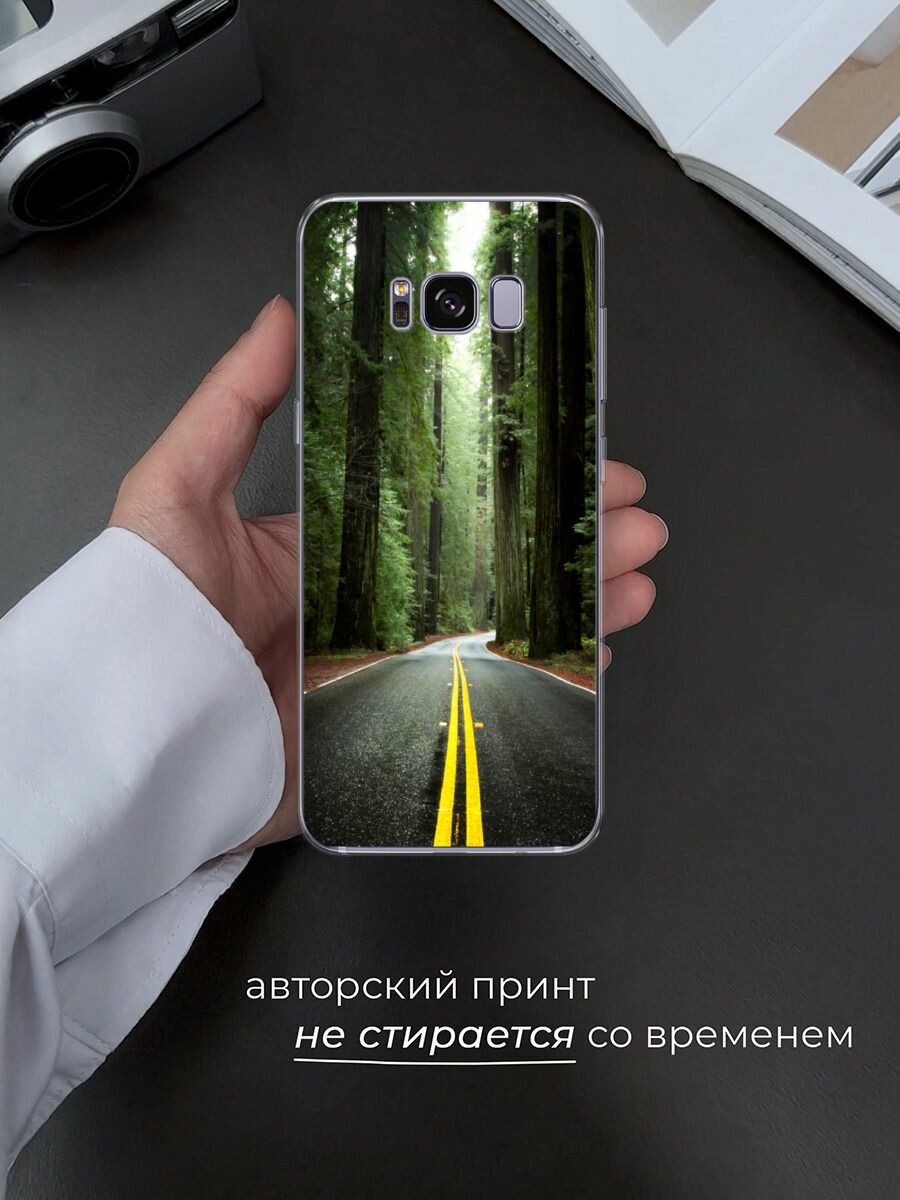 Чехол на Samsung Galaxy S8 + / Самсунг Галакси С8 Плюс с принтом "Лес 17" — фото 1