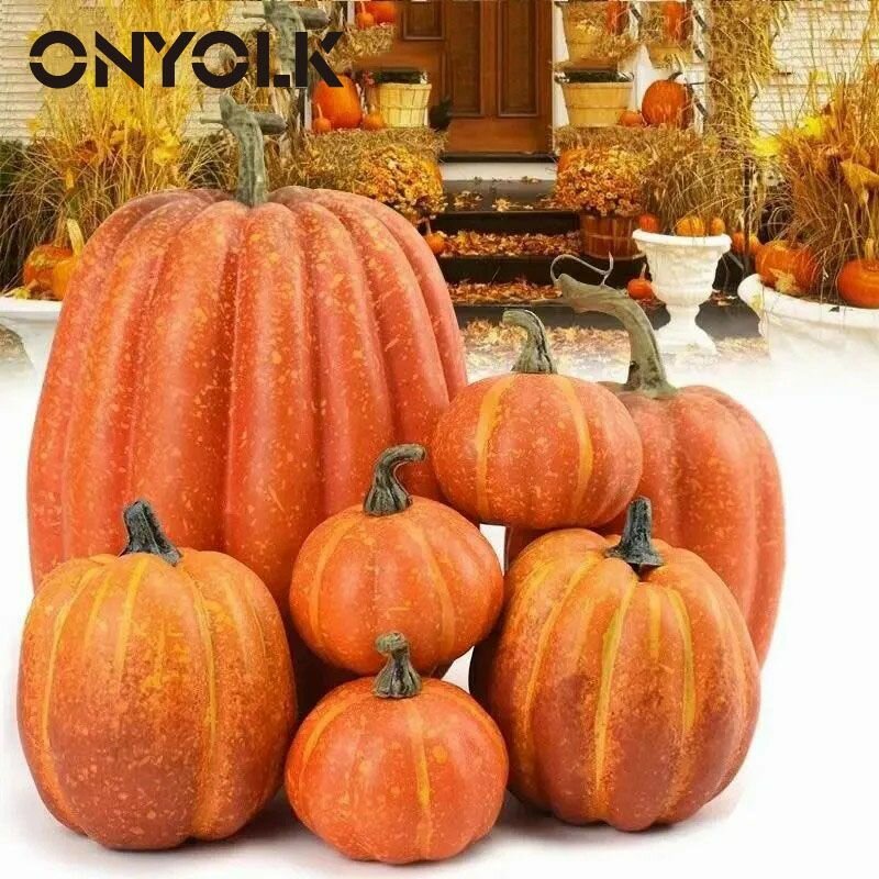 Украшения из тыквы ONYOLK, для Хэллоуина, пластик, 21 см, 7 штук