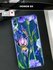 Чехол на Honor 8X / Хонор 8Х с принтом "Синие ирисы", прозрачный