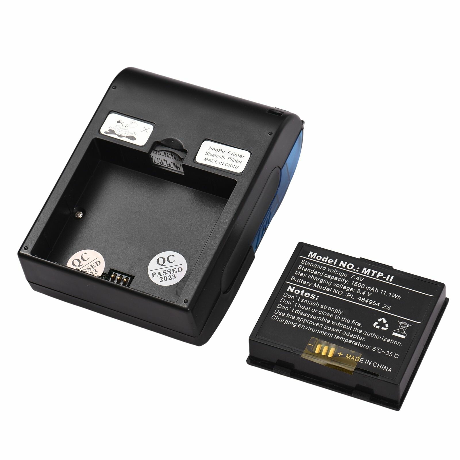 Портативный мини-термопринтер для чеков, 57 мм, совместим с iOS, Android, Windows