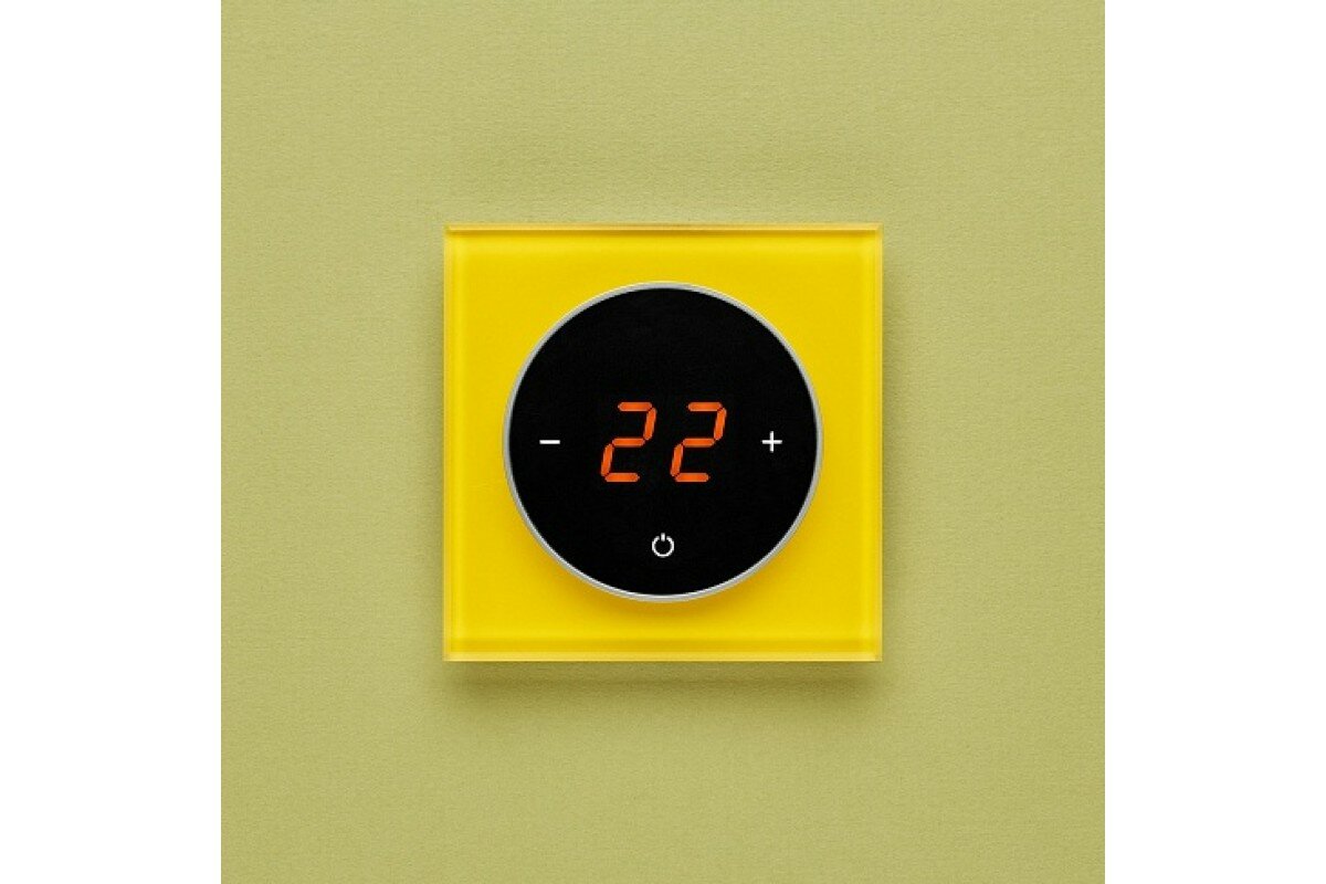 Терморегулятор Aura TAKTO 1023 Yellow Rich (яркий желтый) сенсорное управление