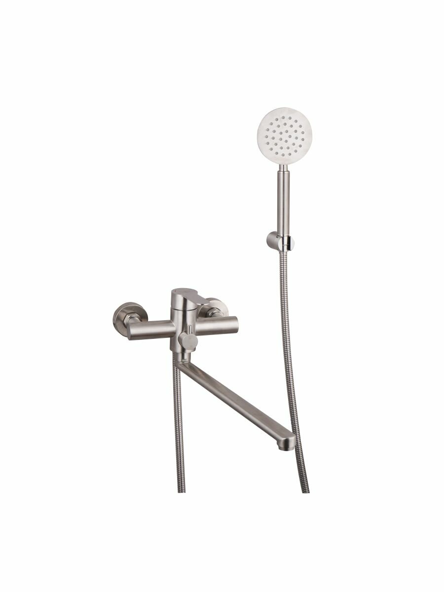 Melodia Della Vita Смеситель ванна MELODIA Orchestra картридж 35мм длинный излив 350мм нерж. сталь полир. MDV30541ss