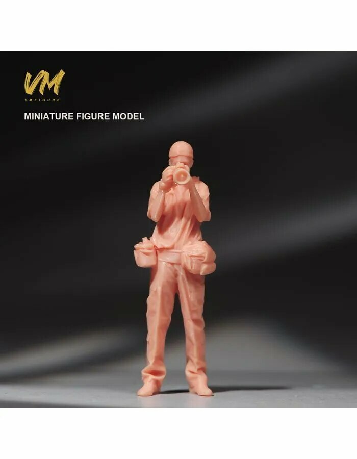Миниатюрная модель фотографа 1/87 (Белая пленка)