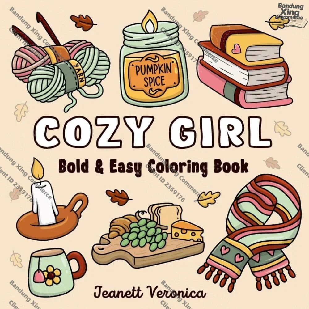 Раскраска антистресс для взрослых и подростков Coco Wyo -COZY GIRL