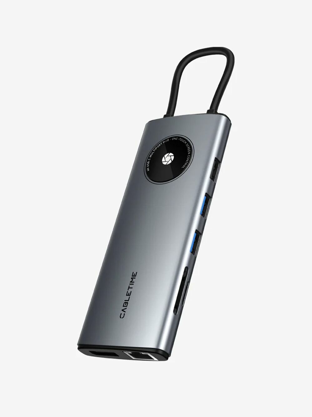 Док-станция (хаб) для ноутбука CABLETIME CB90G, серая