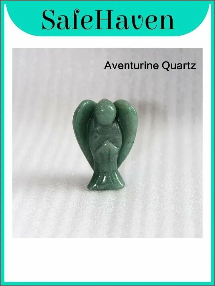 Прочный карманный камень из натурального кварца с фигуркой ангела-хранителя 1,5 дюйма для духовного роста и приключений, полный набор