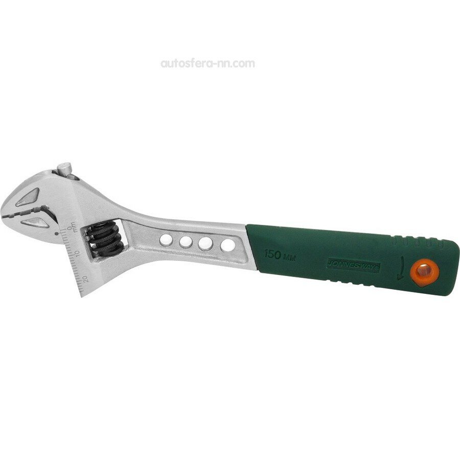 JONNESWAY W27AT6 Ключ разводной эргономичный с пластиковой ручкой, 0-19 мм, L-150 мм