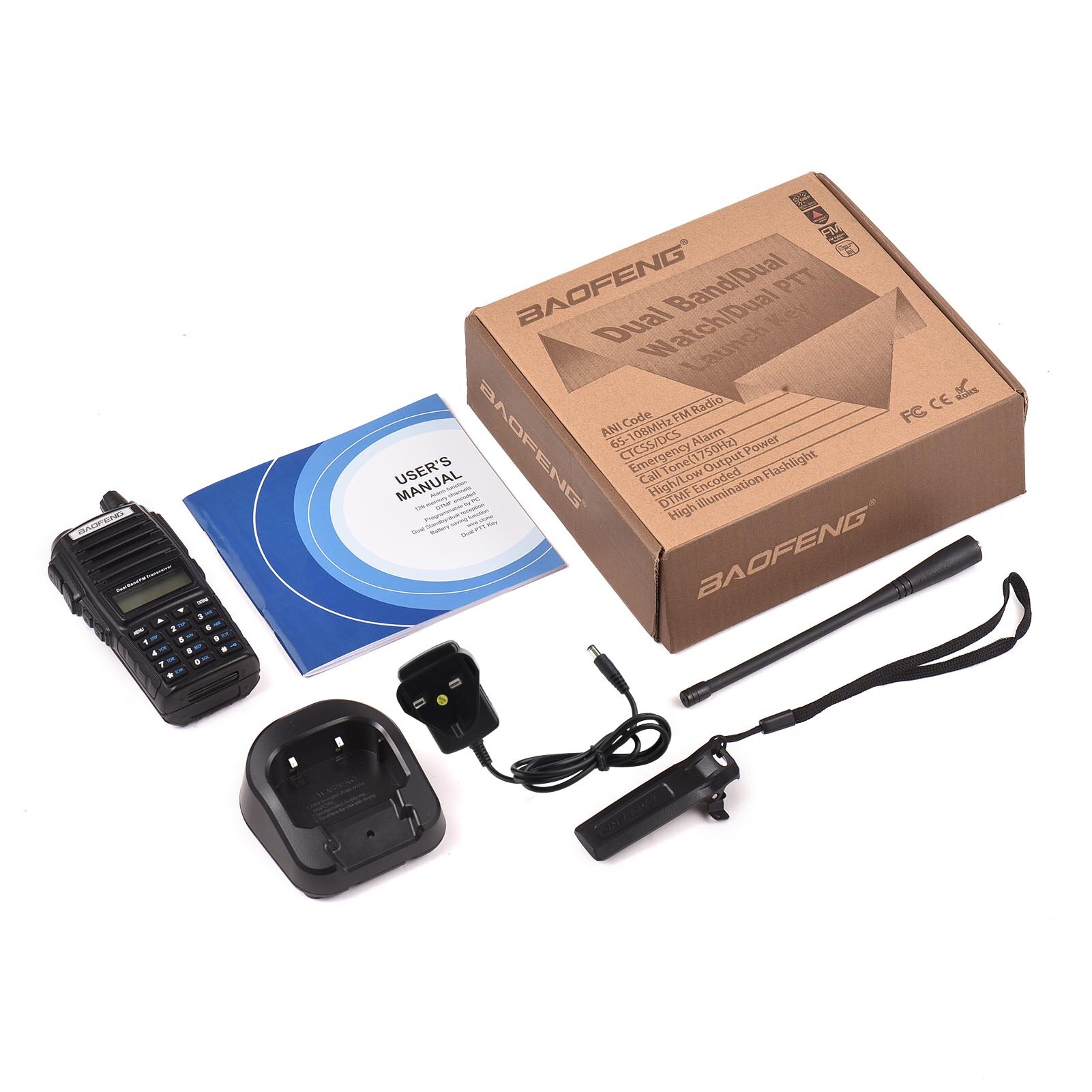 Two Way Radio Dual PTT Key Transmit Band Reception Handheld Transceiver Anti Interference Noise Reduction Strong Confidentiality