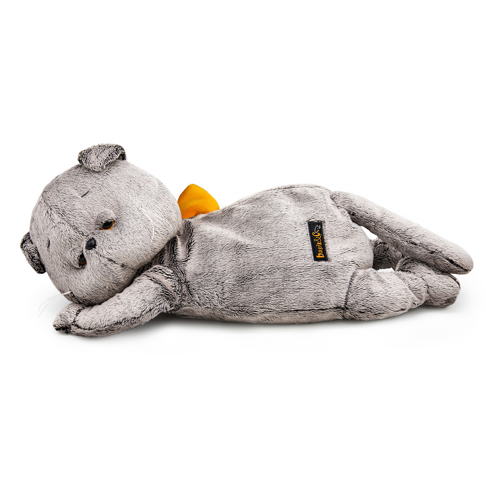 Мягкая игрушка Budi Basa, Кот Басик сонный с карманом на молнии (пижамница), 50 см