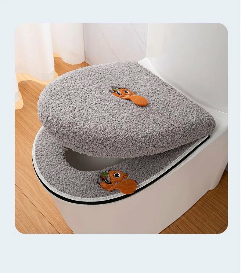 Мягкий чехол для унитаза/чехол на крышку унитаза。2 шт.