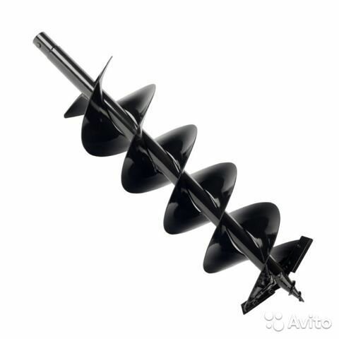 Шнек для грунта Carver GDB-200/2 двухзаходный (d пос 20мм, D 200мм, L 80см)