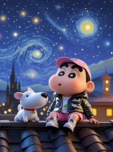 Смола AB, волшебная пыль, мелок Miniso, Shin-chan, мультфильм, наборы для алмазной живописи, сверление, звездное небо, искусство своими руками, полные сверла, мозаика, домашний декор, Размер: AB FD квадрат 20X25 см