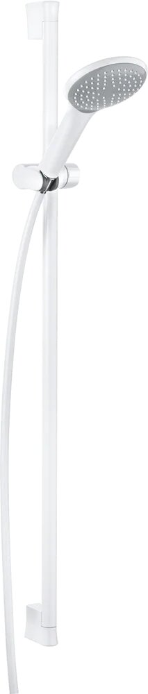 Душевой гарнитур Kludi Freshline 1S 6784091-00 белый, глянцевый, латунный, лейка для душа со шлангом и штангой