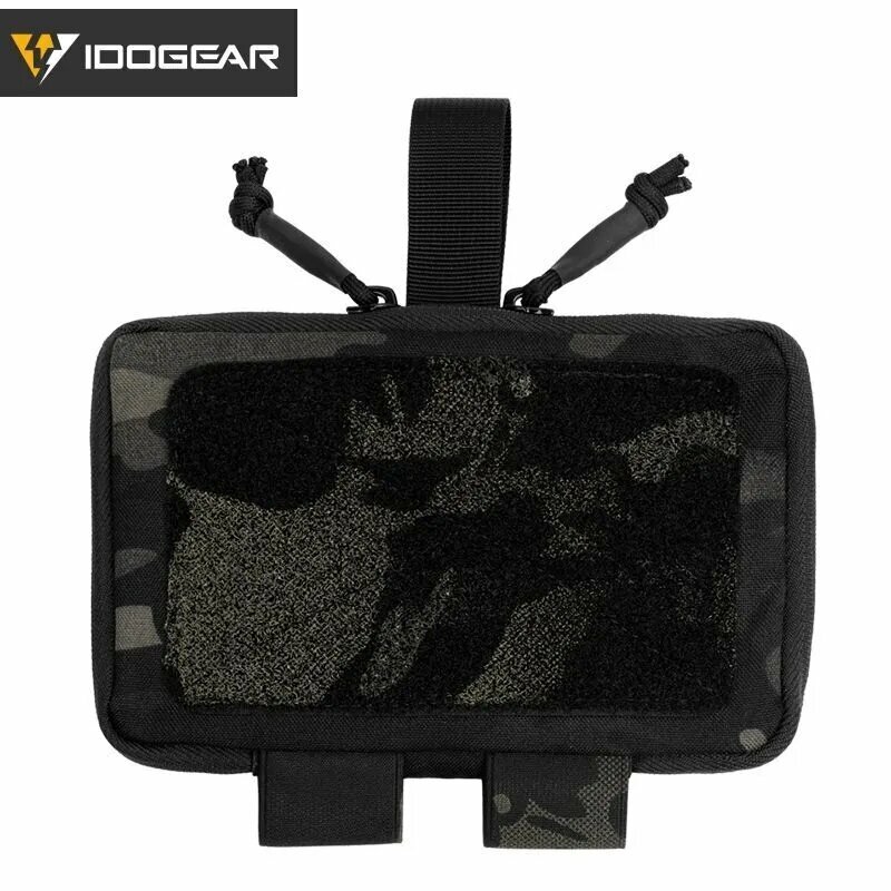 Подсумок IDOGEAR Аптечка EDC тактическая укомплектованная Аптечный отрывной (Multicam Black) 3583