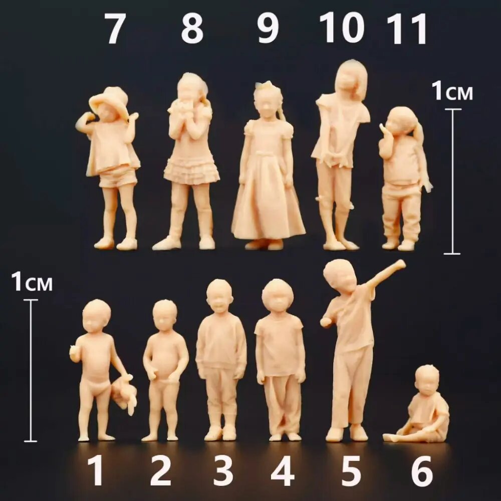 Миниатюры диорамы из смолы, Model 9, 1 to 43, Унисекс