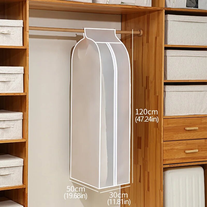 Пылезащитный чехол для одежды, подвесной органайзер для пыли, водонепроницаемый пылезащитный шкаф для хранения одежды, подвесная сумка для одежды