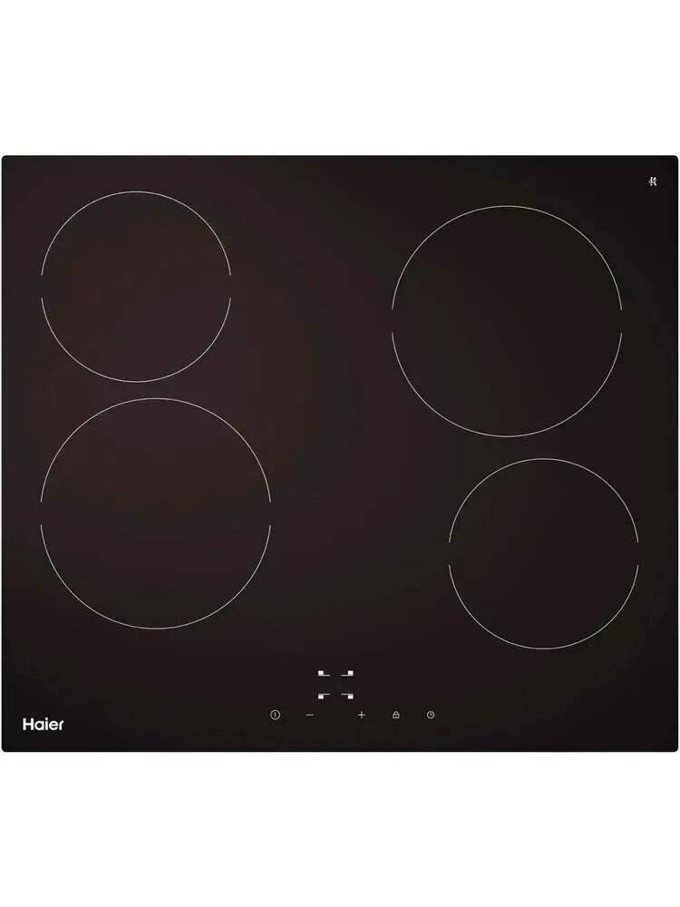 Варочная панель Haier HHY-C64NVTB, 4 конфорки HiLight, сенсорное управление, стеклокерамика