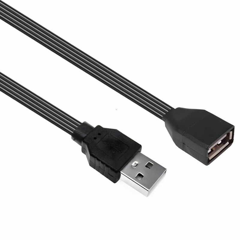Прямой/угловой USB 2.0 кабель для клавиатур и принтеров, 1m - прямая голова