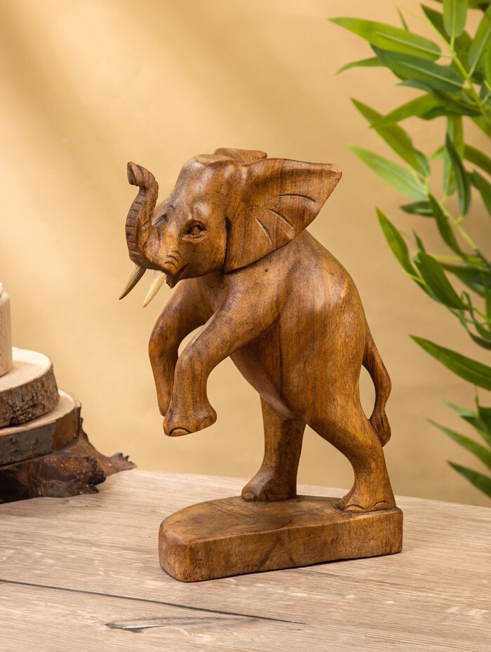 Сувенир «Слоненок», 18×10×27 см, дерево суар, коричневый