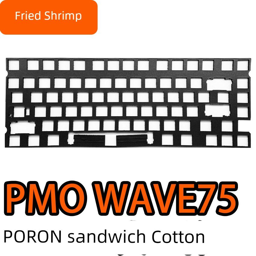 Механическая клавиатура PMO WAVE75, беспроводная, с звукопоглощающей подкладкой PORON, сэндвич-подкладка из хлопка IXPE