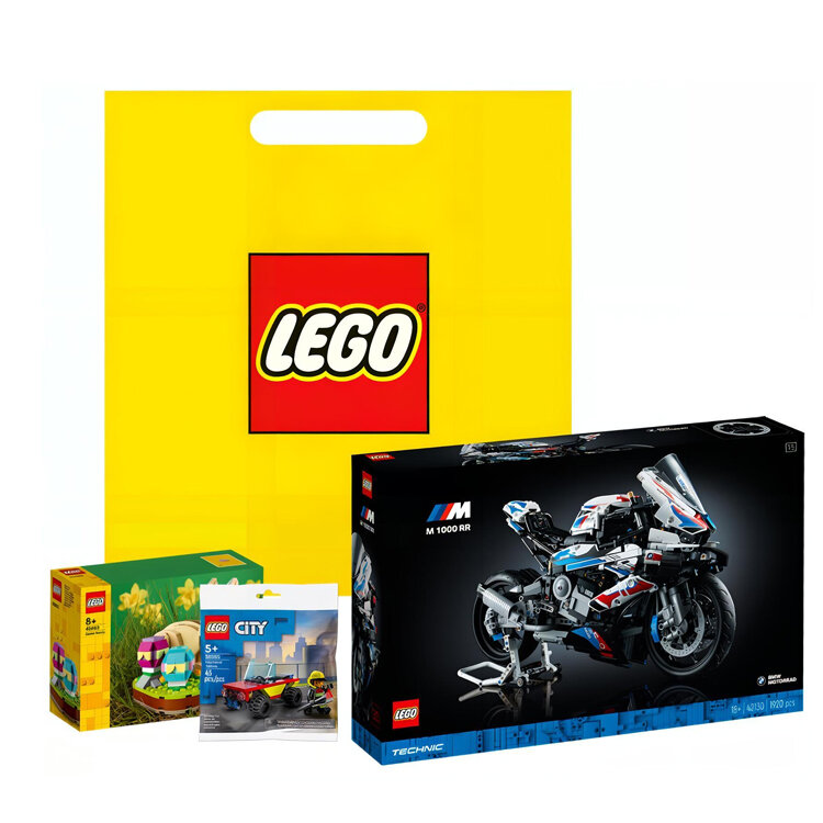 LEGO Technology Mechanical Set BMW M1000RR Мотоцикл Конструкторы 1001 2000 шт null