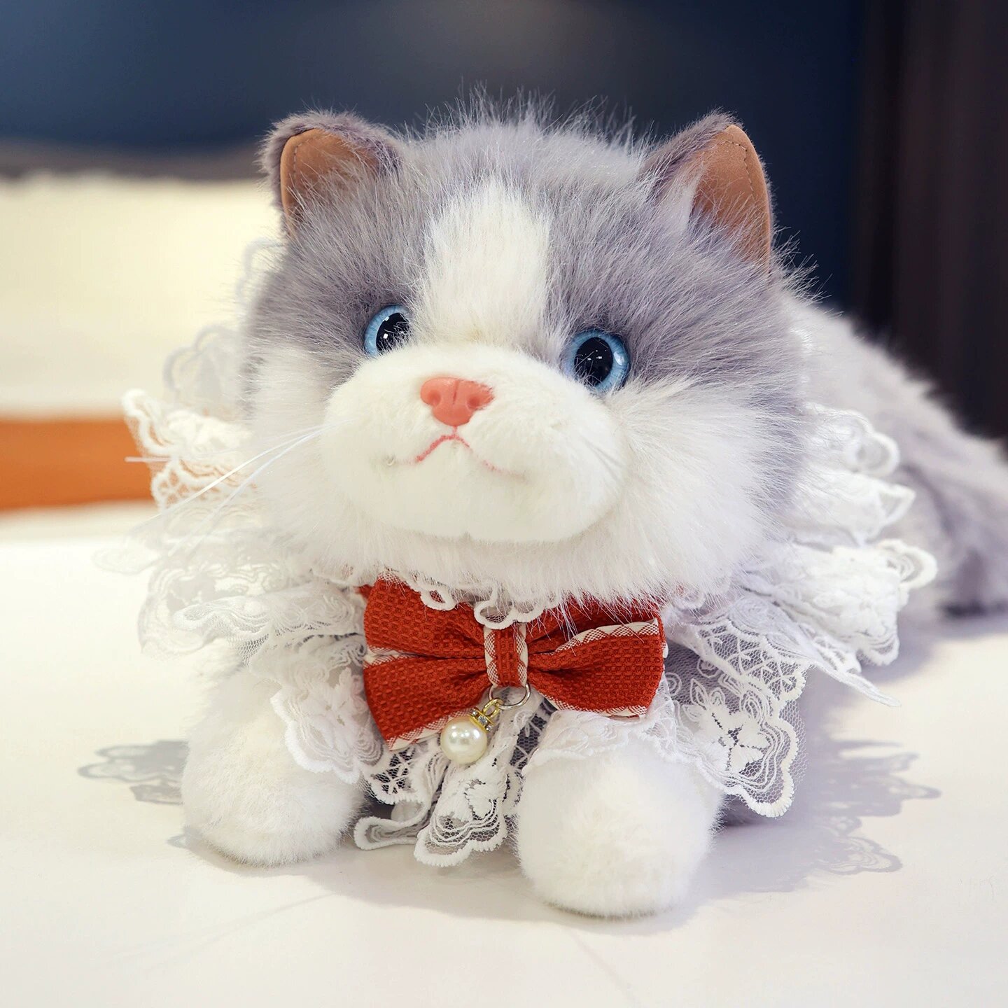 Игрушечная кукла-кошка рэгдолл, мягкая, для объятий, подарок на день рождения для девочек, милая кукла MDM Simulation