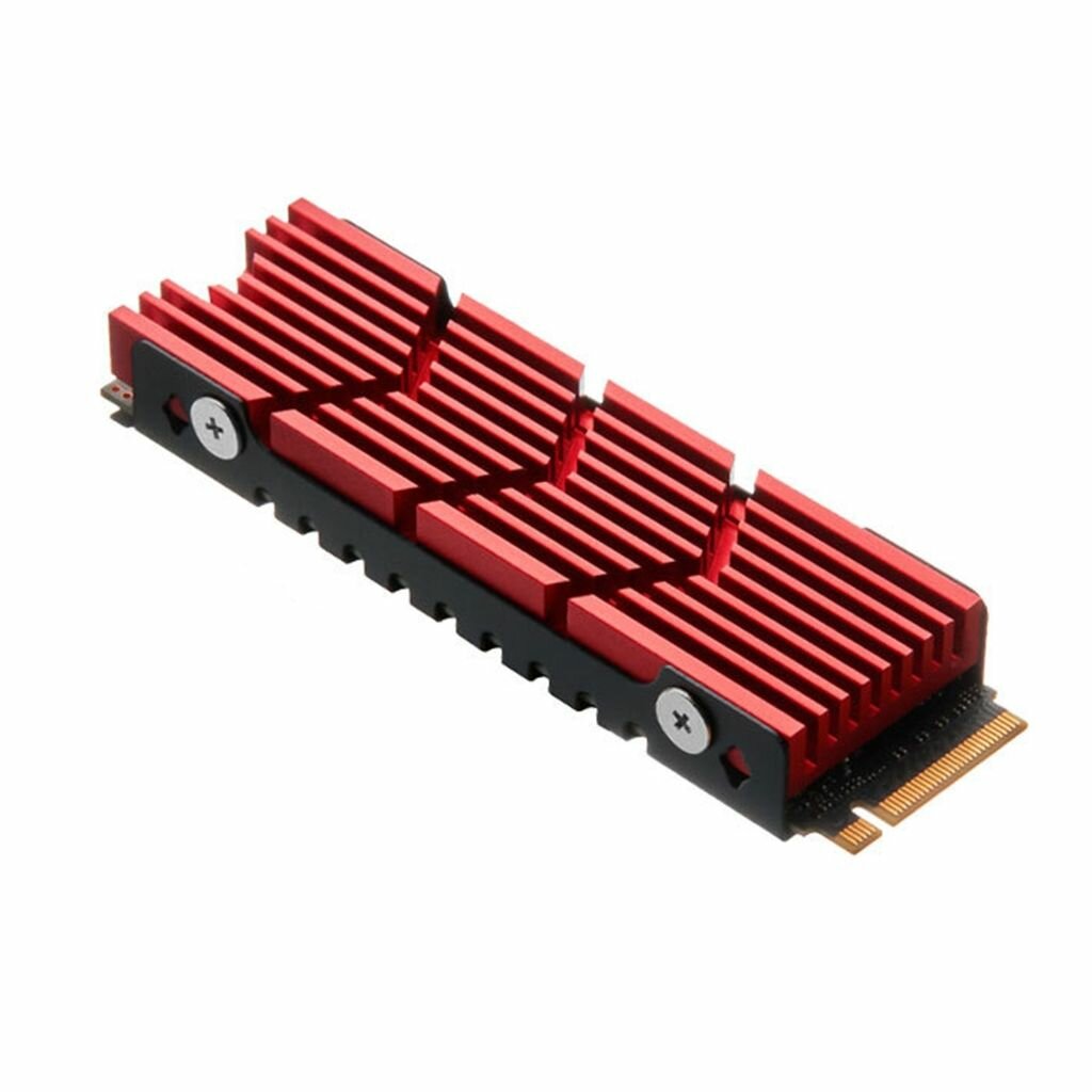 Охлаждение для консоли, Радиатор для M.2 SSD - красный, для PS5