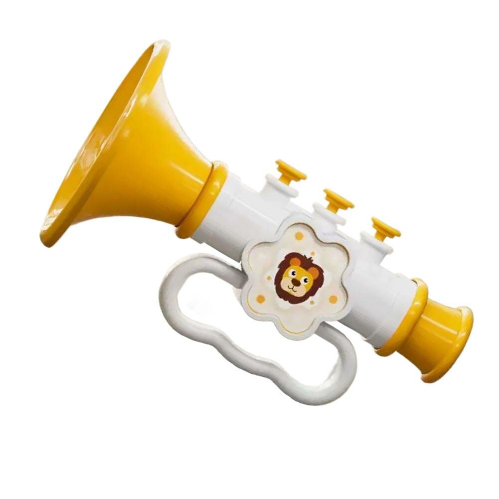 Детская музыкальная игрушка труба "Малыш трубач", музыкальный инструмент для малышей, развитие слухового восприятия, дудка
