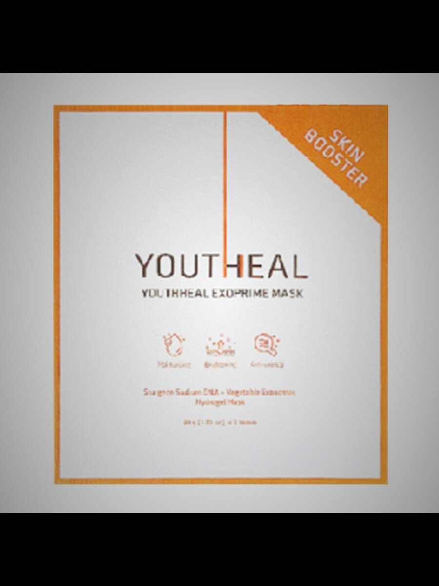 YOUTHHEAL Exoprime Mask, Гидрогелевая маска с двойным пдрн и двойными экзосомами 1*30 гр