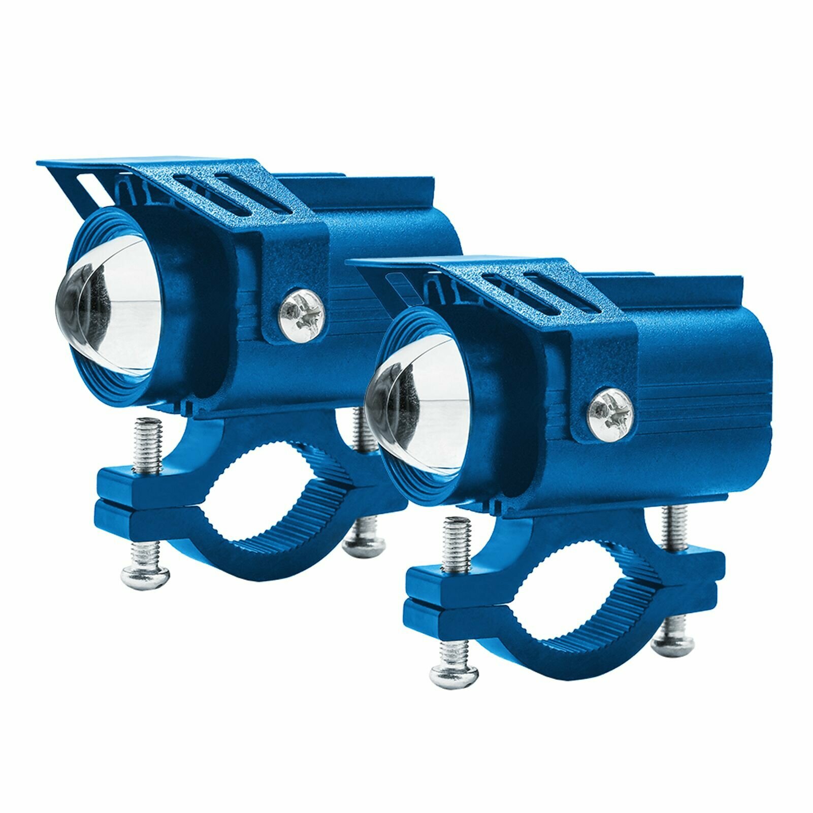 2 шт. LED фары 60W для мотоциклов, белые и желтые противотуманные фары