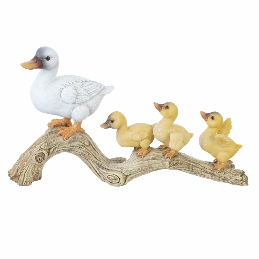 Фигурка декоративная "Утка с утятами", L24 W7 H13,5 см